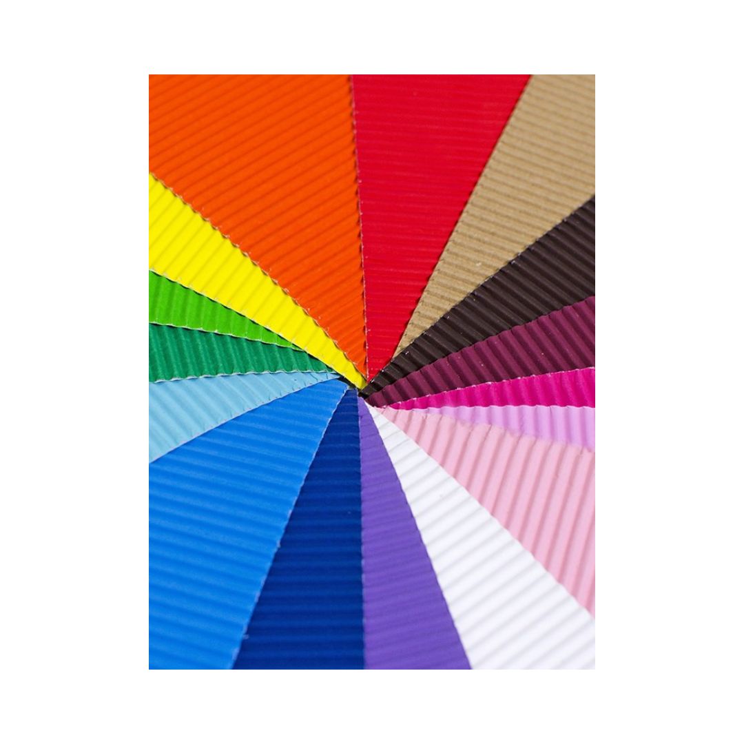 CARTULINA CORRUGADA COLORES 50X70 cm - ABSpapel