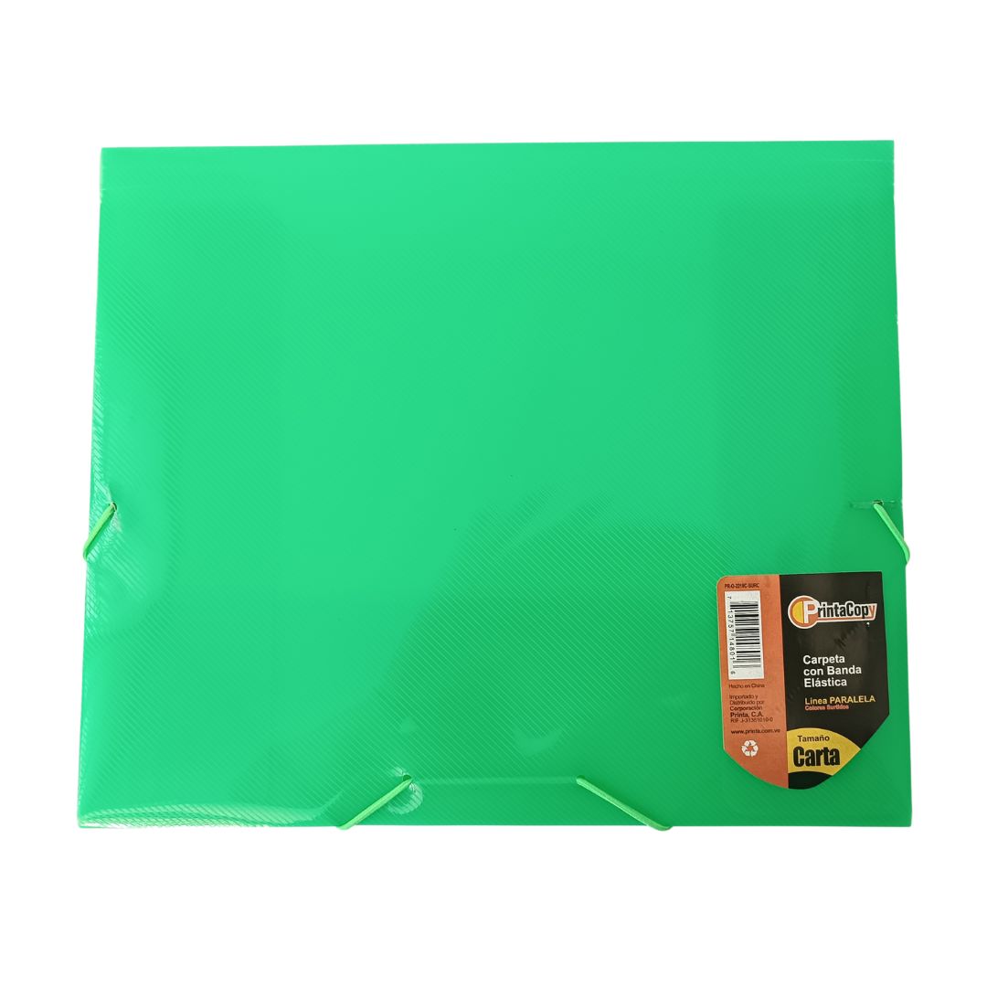 CARPETA PLASTICA CARTA CON LIGAS - ABSpapel