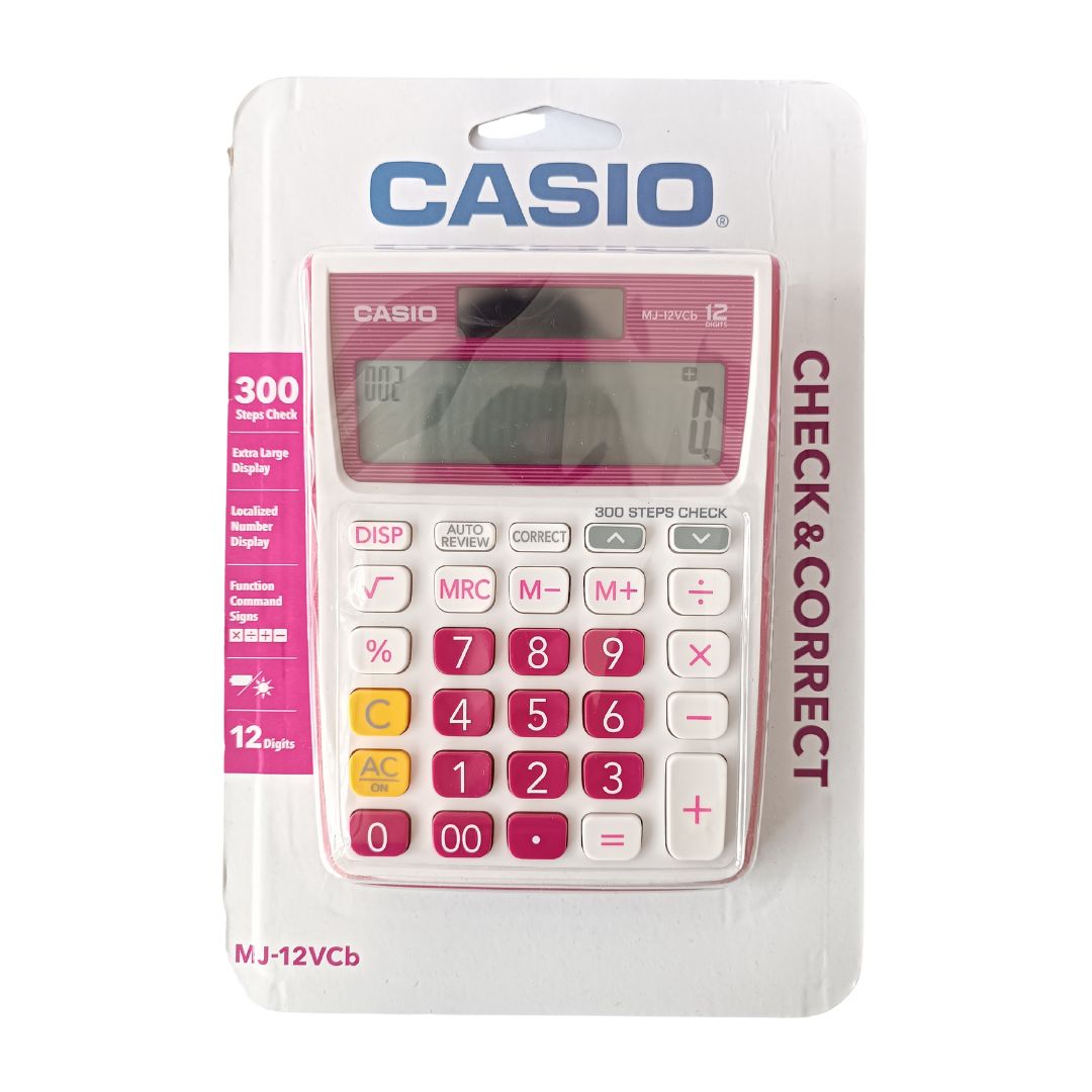 CALCULADORA CASIO BAT. SOLAR 12 DIG COLORES - ABSpapel